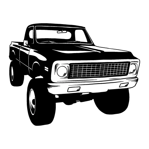 CHEVY-CHEVROLET 4X4 CAMION CLIPART-VECTOR CLIP ART GRAFICA-DXF SVG EPS ...