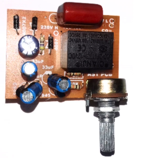 230V AC 2WAY Blinking Flasher Transistor Multivibrator Flip PCB Circuit ...