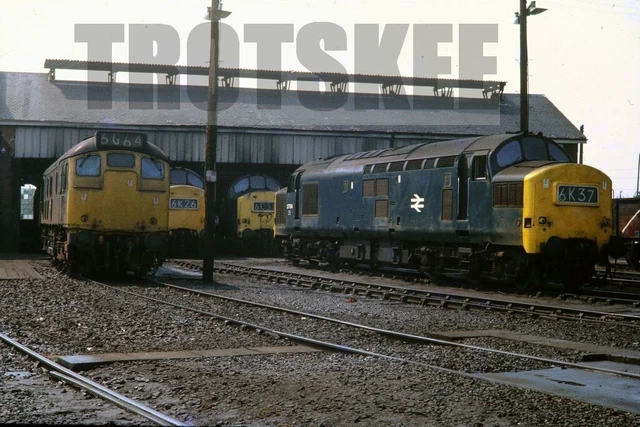 35MM SLIDE BR British Rail Diesel Loco Class 37 37154 Grangemouth 1975 ...