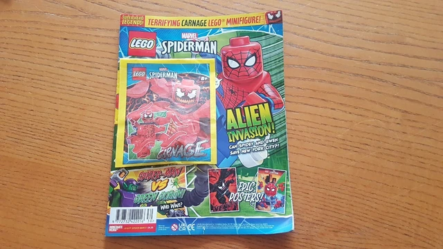 LEGO SUPERHERO LEGENDS magazine Spider-Man #2 2022 + Carnage MiniFigure ...