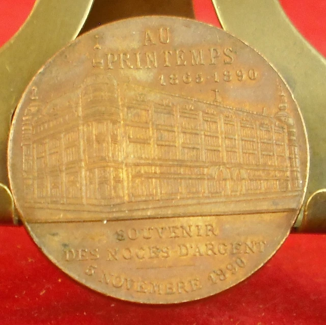 MEDAILLE JULES JALUZOT Par Montagny Medal 勋章 Gründerzeit Du Zur Printemps 1890 EUR 36,75 ...