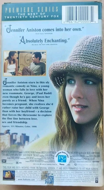 THE OBJECT OF My Affection (20th Century Fox, VHS, 1998) Aniston, Rudd $8.00 - PicClick CA