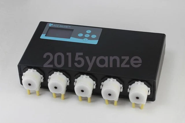 DOSING PERISTALTIC METERING Pump Triple Control Box Aquarium Lab Reef ...