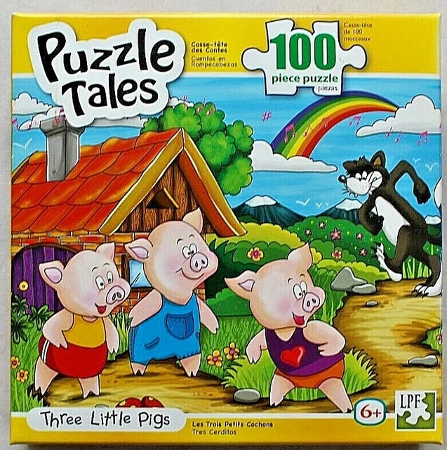 THE THREE LITTLE Pigs - 100 Piece Child's Jig Saw Puzzle £12.06 ...