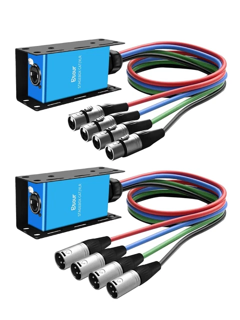 ALL METAL DESIGN More Stable 4 Channel Snake 2.88Ft Breakout Cable 3Pin ...