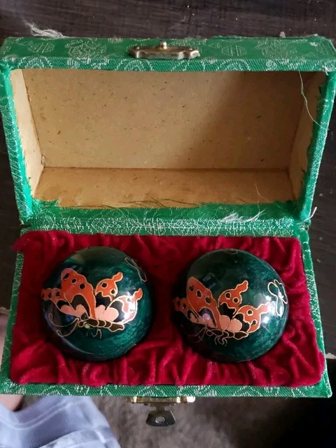 2 VTG BAODING Balls Chinese Health Exercise Stress Meditation Balls ...