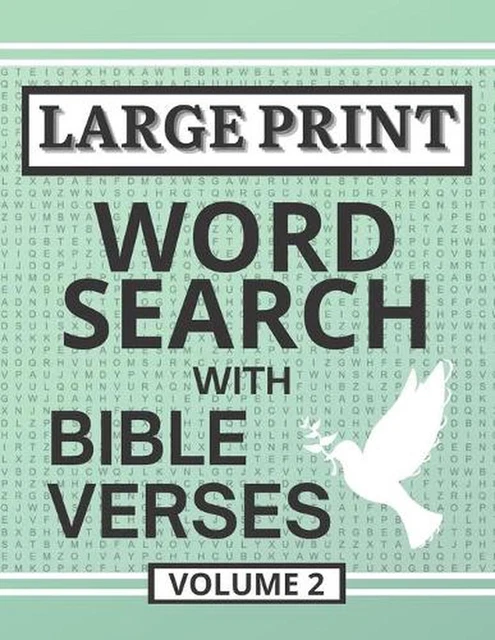 LARGE PRINT WORD Search With Bible Verses, Volume 2: Word Search ...