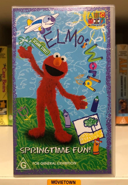 SESAME STREET - Elmo's World - Springtime Fun - Vhs $59.95 - PicClick AU