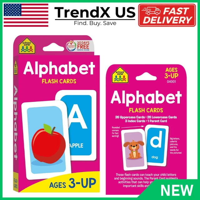 FLASH CARDS FOR Kids ABC Alphabet Toddlers Early Learning Educational ...