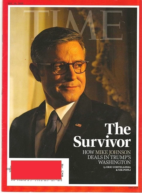 TIME MAGAZINE - Mike Johnson - Gaza - Giorgia Meloni - August 18 2025 £ ...