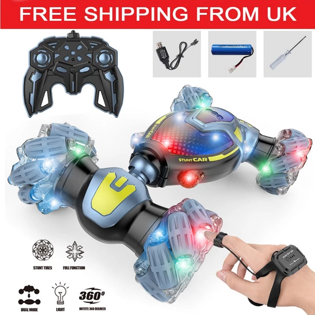 360° 4WD STUNT Car RC Hand Gesture Sensing Off-Road/Flat Mode Remote ...