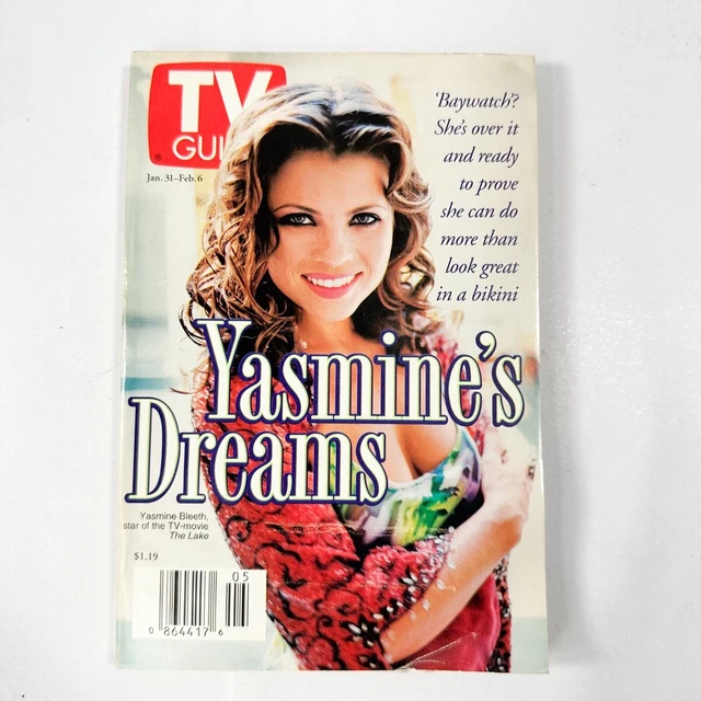 TV GUIDE MAGAZINE YASMINE BLEETH COVER Angelina Jolie Jan 31 1998 issue ...