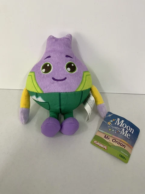 CBEEBIES MOON ME Mr Onion Small Soft Plush Toy 2017 Hasbro Purple Green ...
