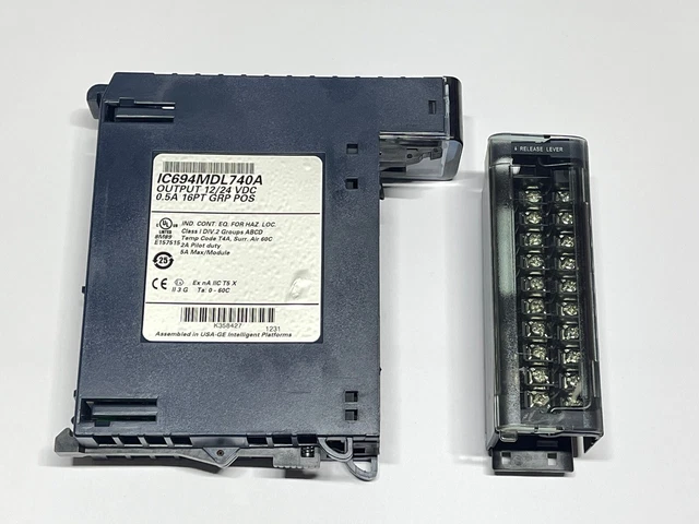GE FANUC IC694MDL740A RX3i PACSystem 16 x Output 12/24VDC 0.5A 16pt ...