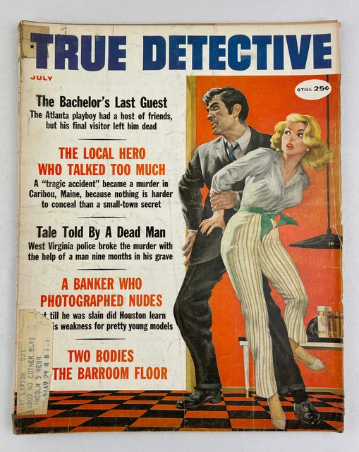 TRUE DETECTIVE MAGAZINE, July 1960, Vintage True Crime Stories, Pulp ...