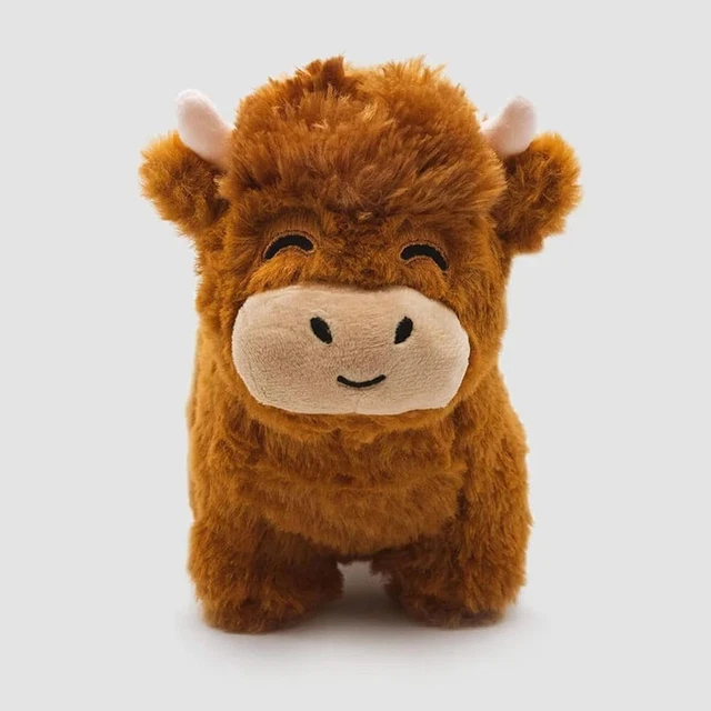 FLUFFY BULL FLUFFY Highland Cow Soft Toy Realistic Stuffed Animal Doll ...