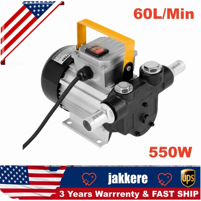 110V 550W COMMERCIAL Motor Electric Oil Pump Self Priming Transfer Pump ...