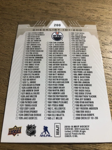 CONNOR MCDAVID OILERS 2018-19 pont supérieur MVP#200 EUR 2,78 - PicClick FR