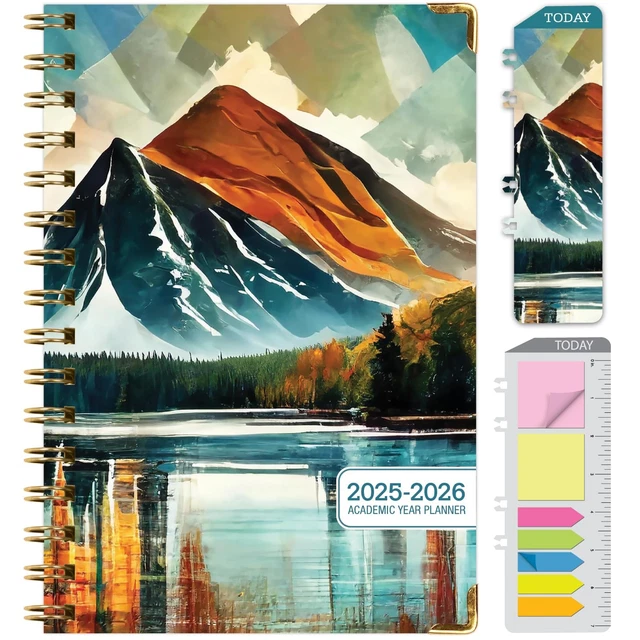 HARDCOVER ACADEMIC YEAR 2025-2026 Planner: (June 2025 Through July 2026 ...