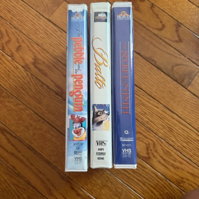 ANIMATED MOVIE VHS Collection Set of 3 Excellent Pre Owned Condition ...
