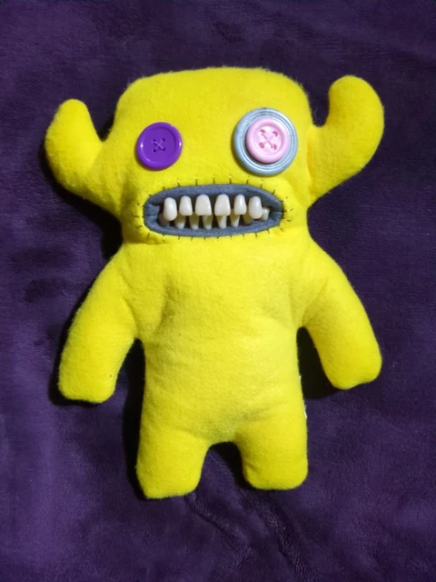 FUGGLER PLUSH GRUMPY Grumps Yellow Felt Label Has Been Removed See ...
