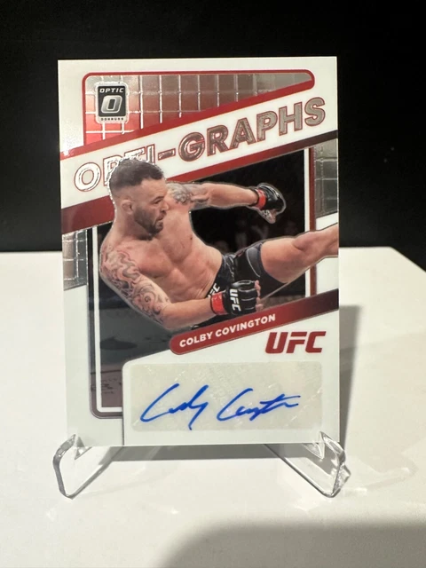2022 PANINI DONRUSS Optic Colby Covington Opta-graph Autograph Card UFC ...
