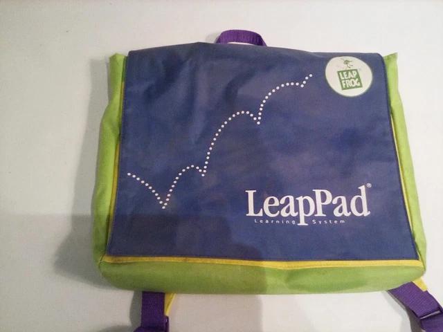 LEAP FROG LEAPPAD Learning System Bag Green and Blue Storage Carry Bag ...