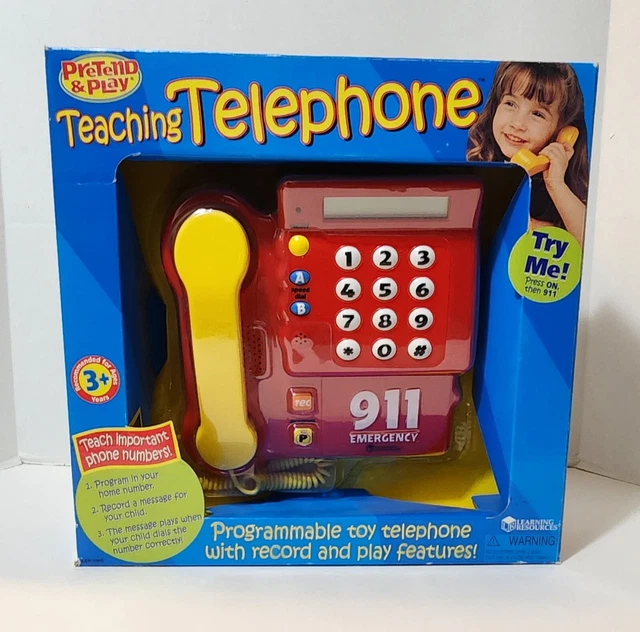 LEARNING RESOURCES PRETEND and Play Teaching Telephone $19.99 - PicClick