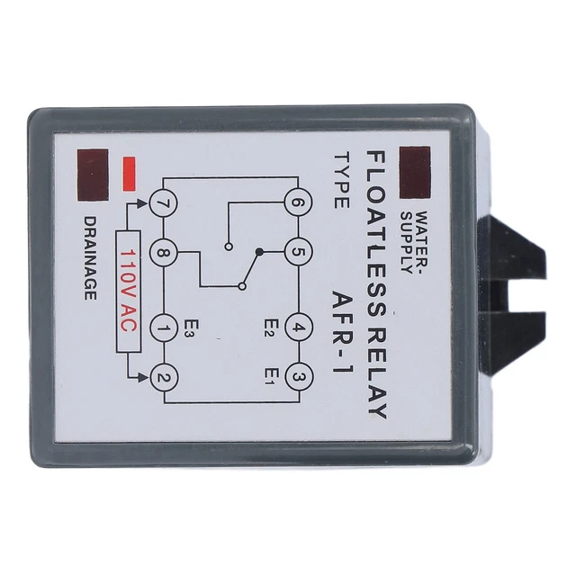 LIQUID LEVEL CONTROLLER Floatless Relay Water Level Switch AC 110V AFR ...