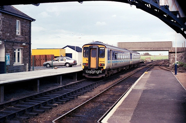 GEORGEMAS JUNCTION RAILWAY STATION, SCOTLAND c1980 PHOTO 8 x 6 (also ...