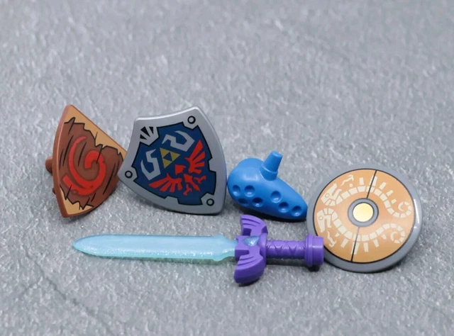 LEGO ZELDA MASTER Sword & Hylian Shield LEGO 77092 Accessory Bundle ...