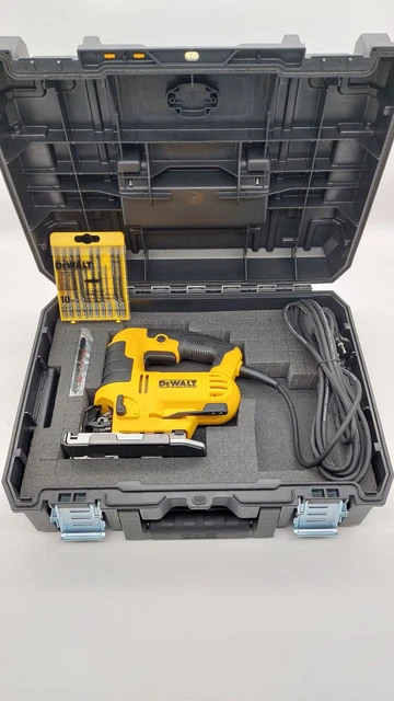 DEWALT DWE349 230V Pendicular Jumping Saw Set, T-Stak Box II, 10 X ...