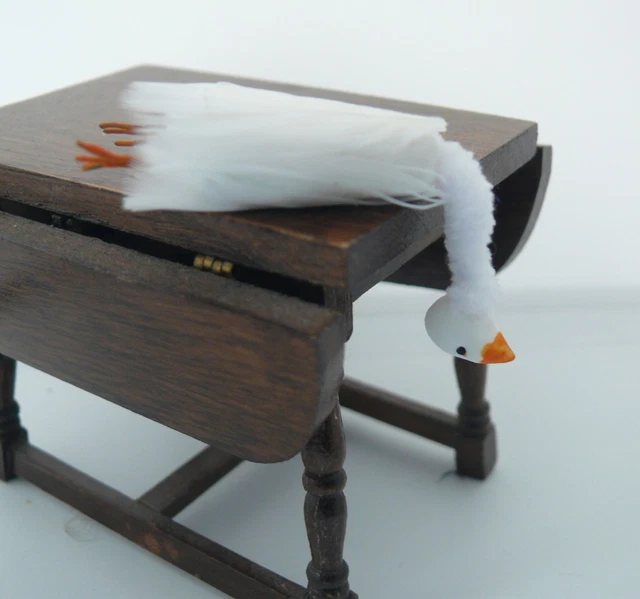 DOLLS HOUSE MINIATURE Floppy Neck Kitchen Goose 1-12Th Scale £5.44 ...