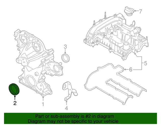 GENUINE FORD FRONT Crank Seal CM5Z-6700-B $4.81 - PicClick CA