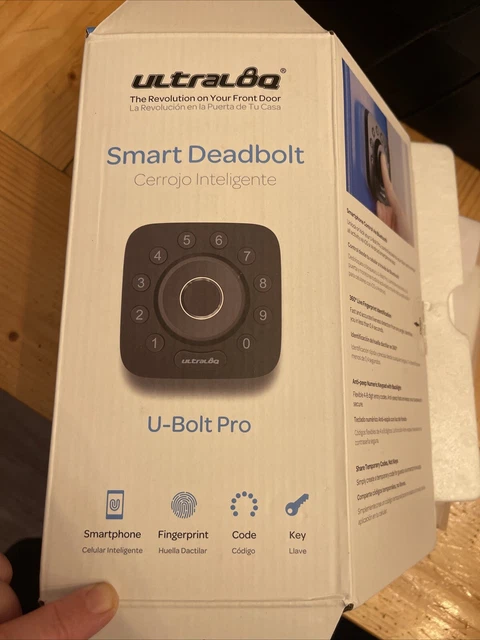 ULTRALOQ U-BOLT-PRO-UB01 BLUETOOTH Enabled Fingerprint and Keypad Smart ...