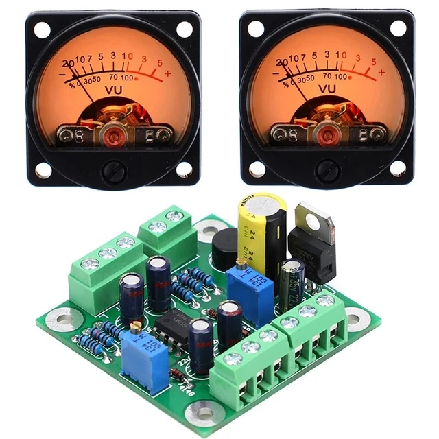 HIFI VU LEVEL Meter Driver Board + 2PC VU DB Meter For Audio Preamp ...
