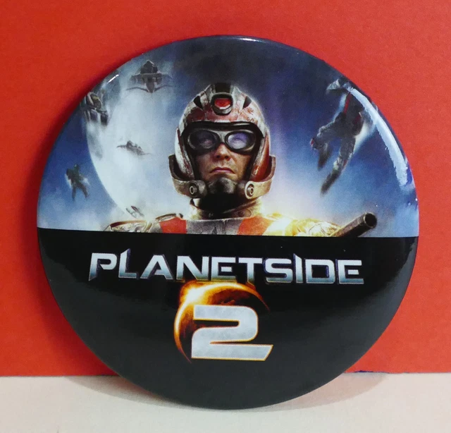 PLANETSIDE 2 PIN New Collectable Badge Gamer Gaming Shooter Game Planet ...