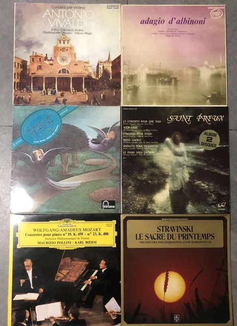 LOT DE 6 vinyles 33 tours musique classique EUR 15,00 - PicClick FR