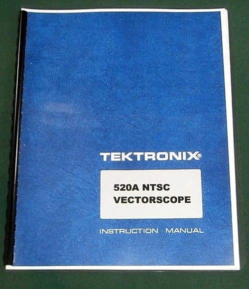 MANUEL D'INSTRUCTIONS TEKTRONIX 520A : avec repliants et housses de ...