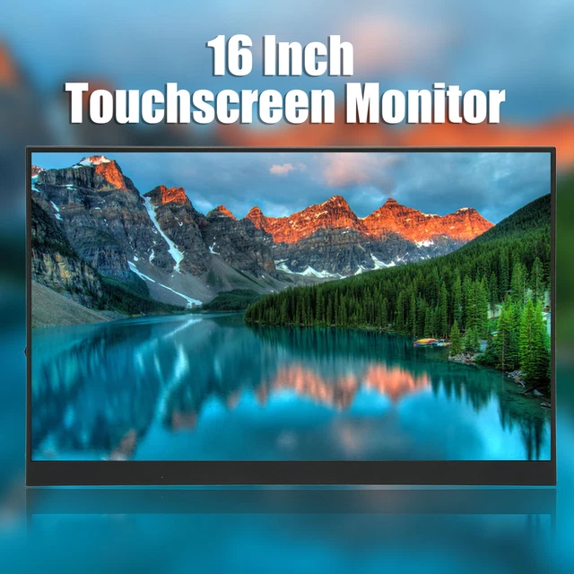 16 INCH TOUCHSCREEN Monitor HD 1920x1200 60Hz Built In Dual Speakers ...