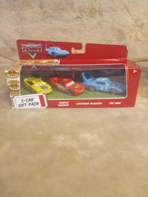DISNEY PIXAR CARS Charlie Checker Lightning Mcqueen King Ror 3 Pack ...