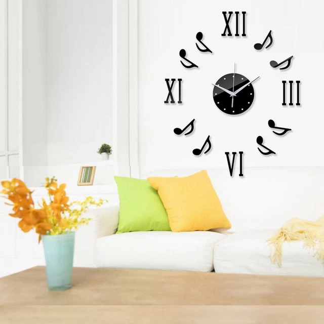 BRICOLAGE HORLOGE MURALE ronde cuisine moderne décor à la maison note ...