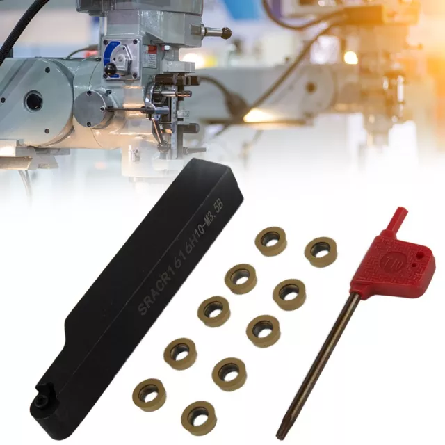 5/8 SRACR1616H10 LATHE External Turning-Tool Holder +RCMT10T3MO Inserts ...