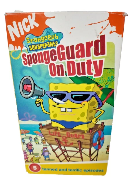 SPONGEBOB SQUAREPANTS - Spongeguard on Duty (VHS, 2004) $14.68 ...