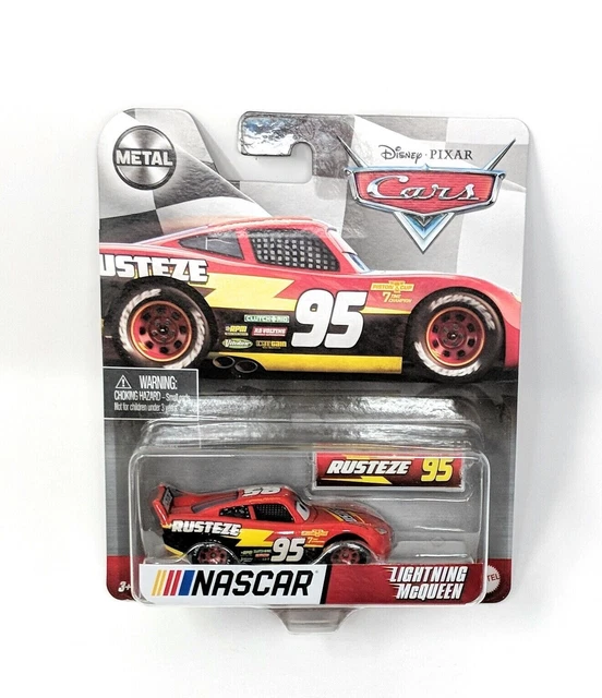 DISNEY PIXAR CARS Nascar Lightning McQueen Rusteze 95 Die-Cast 1:55 ...
