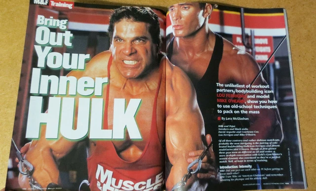 MUSCLE & FITNESS Magazin unglaublicher Hulk Lou Ferrigno Mike O Hearn ...