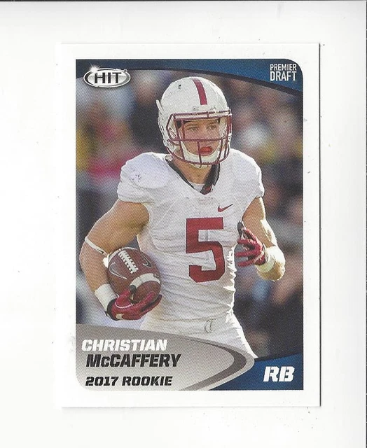 2017 SAGE HIT Prem Draft #112 Christian McCaffrey Rookie Panthers ...