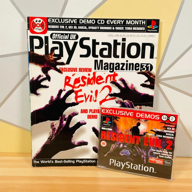 PLAYSTATION OFFICIAL MAGAZINE Issue #31 April 1998 Resident Evil 2 with ...