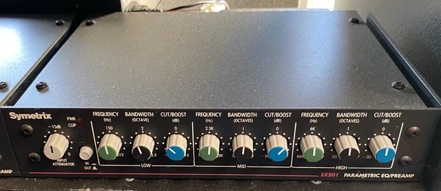 CLEAN SYMETRIX SX201 Parametric Equalizer / Preamp, EQ, One Unit $99.99 ...
