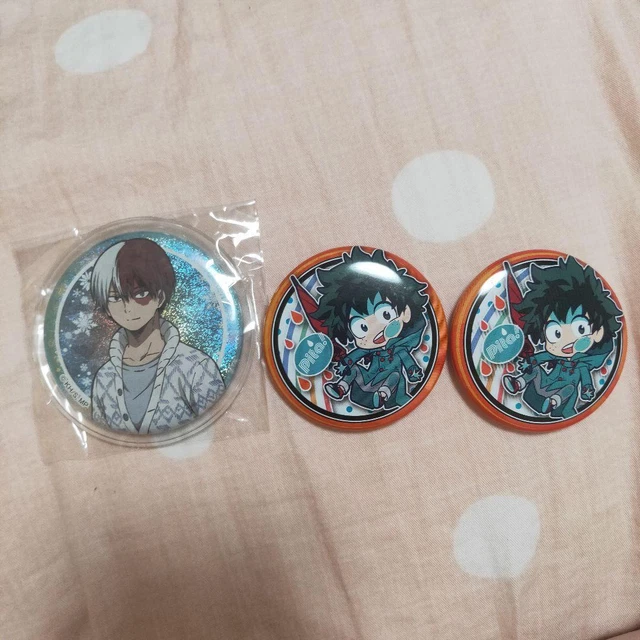 MON HÉROS ACADEMIA Peut Badge Mha Shoto Todoroki Izuku Midoriya Jump ...
